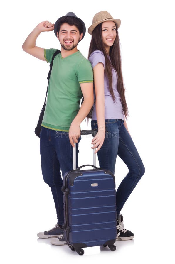 Students ready for travel stock image. Image of pair - 34665149