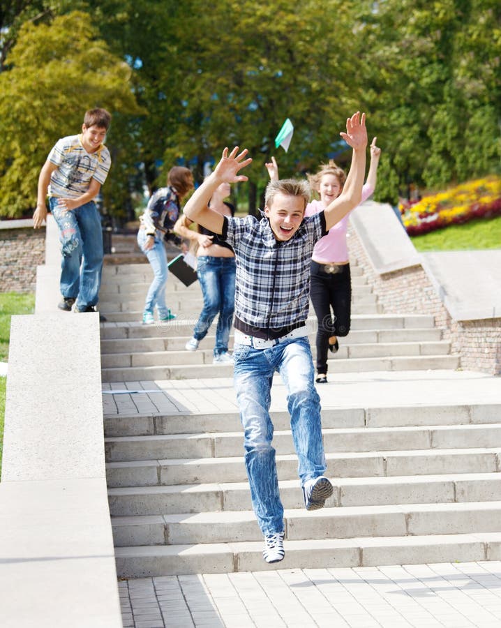 Highschool Students Studying Stock Image - Image of group, city: 16090077
