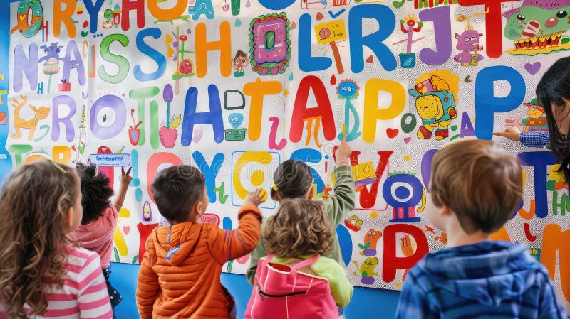 Students school alphabet stock illustration. Illustration of technology ...