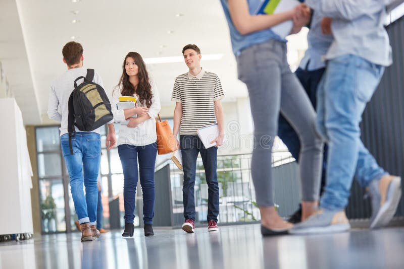 Students in School in a Break Stock Photo - Image of dual, education ...