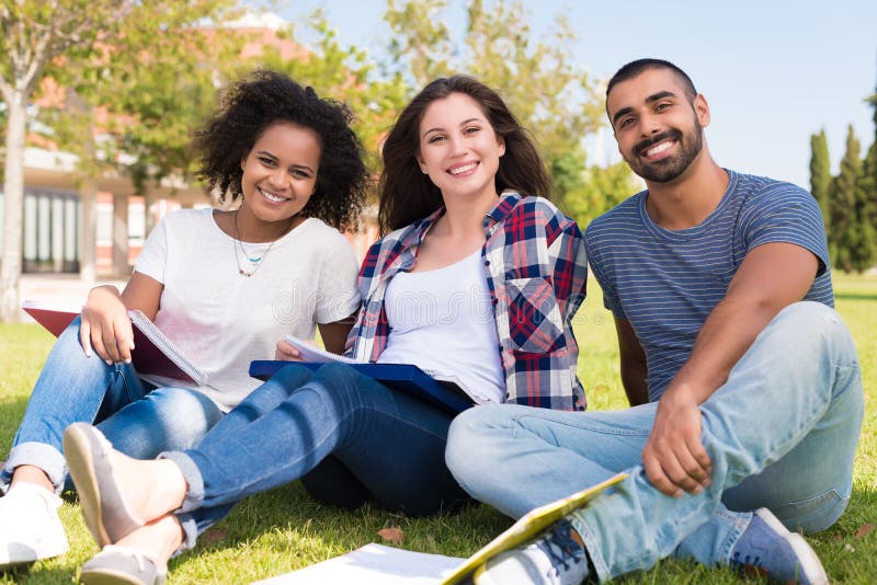 Students at School Campus stock photo. Image of people - 57576336