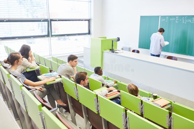 Student with Tablet in Lecture Stock Photo - Image of communication ...