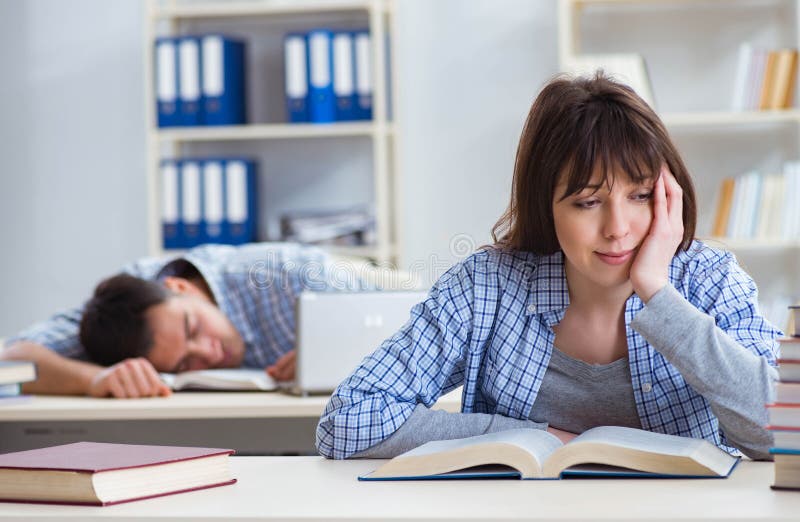 Students Sitting and Studying in Classroom College Stock Photo - Image ...