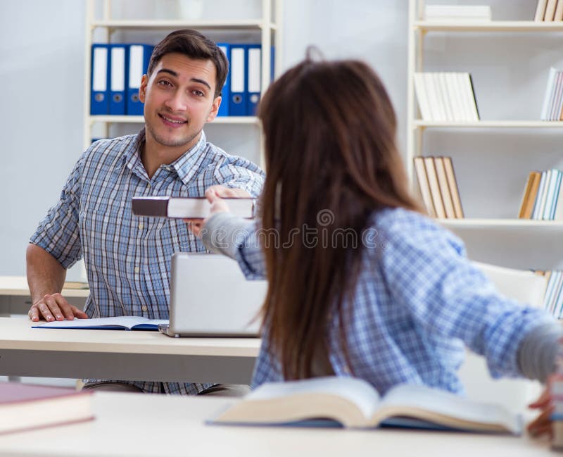 Students Sitting and Studying in Classroom College Stock Photo - Image ...
