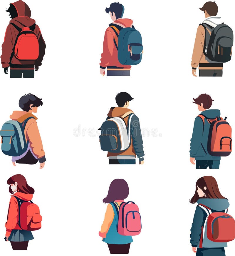 Backpacks Illustrations Stock Illustrations – 413 Backpacks Illustrations Stock Illustrations ...