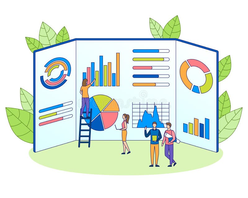 People Make Analytic Finance Project Filled Vector Stock Vector ...