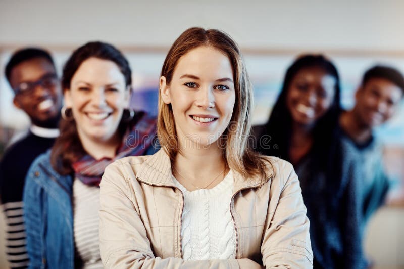 Students, Study and Group Portrait in University for Education ...