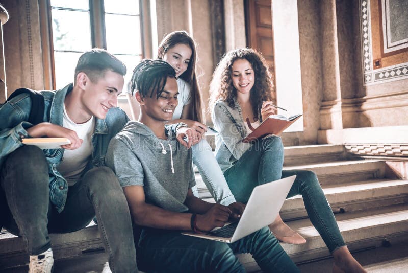 Students are Studying Together. Stock Photo - Image of people, learning ...