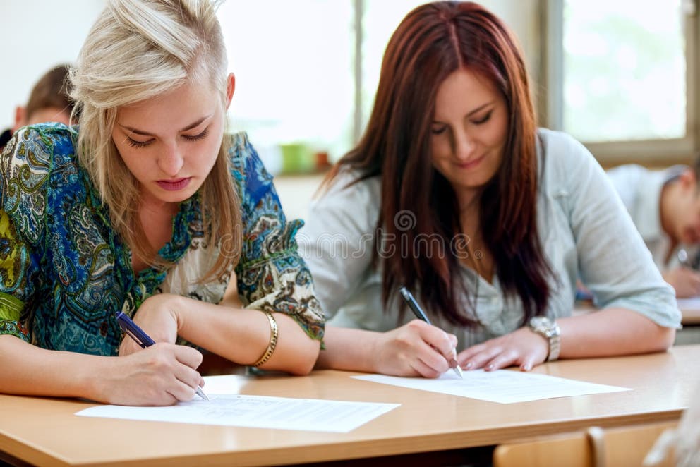 Students Taking Exam at the University Stock Photo - Image of ...