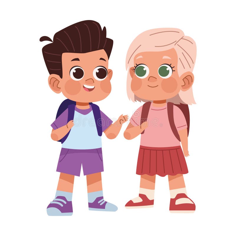 Students Talking and Laughing Stock Illustration - Illustration of ...