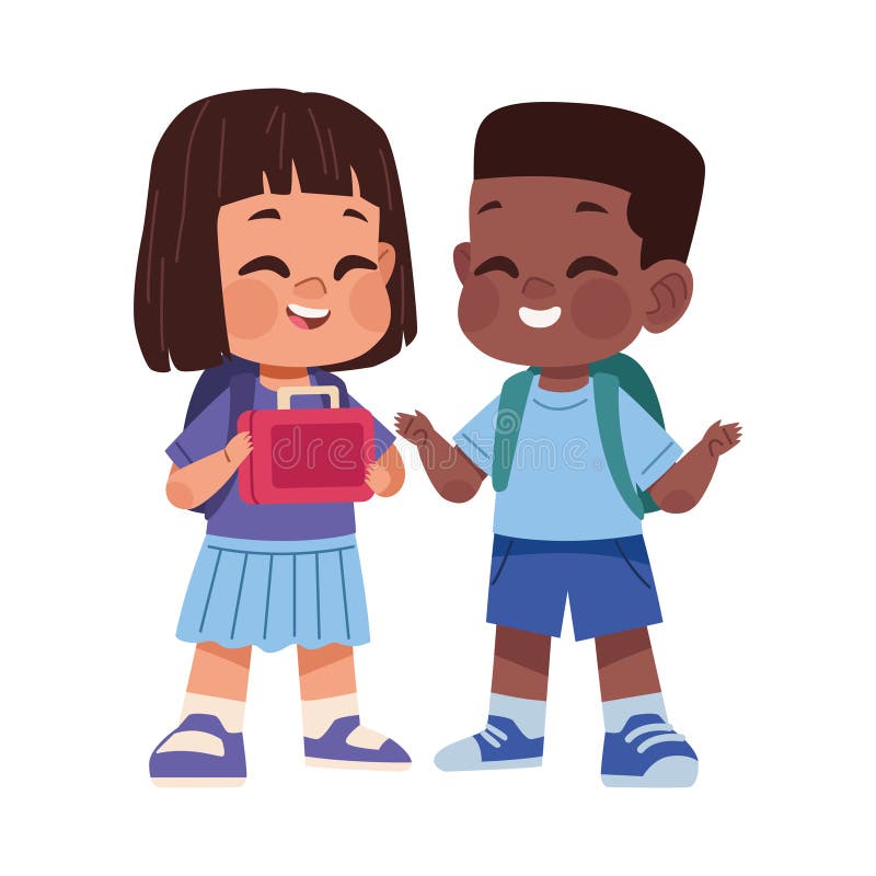 Students Talking Outdoors stock vector. Illustration of design - 365927850