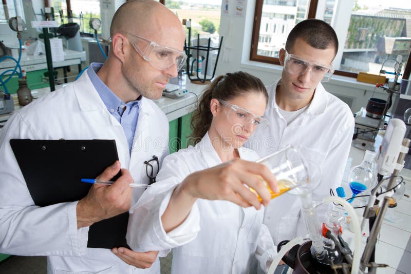 Students and Teacher in Biology Training Course Stock Photo - Image of ...