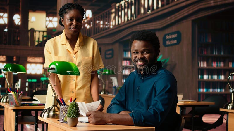Students Team Read through an Academic Project in a Classic Library ...