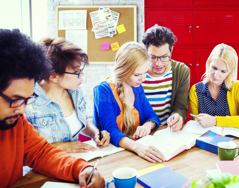 Students Team Teamwork Start Up Ideas Concept Stock Image - Image of ...
