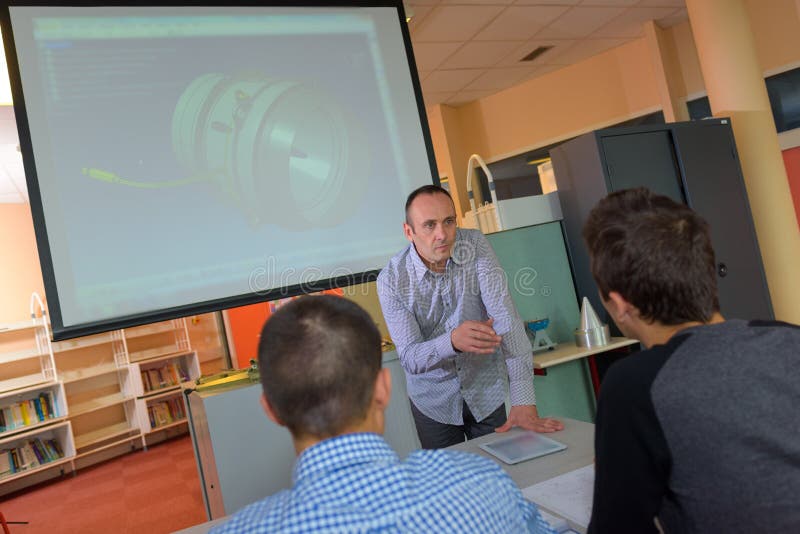 Students during Technical Class Stock Image - Image of bachelor ...