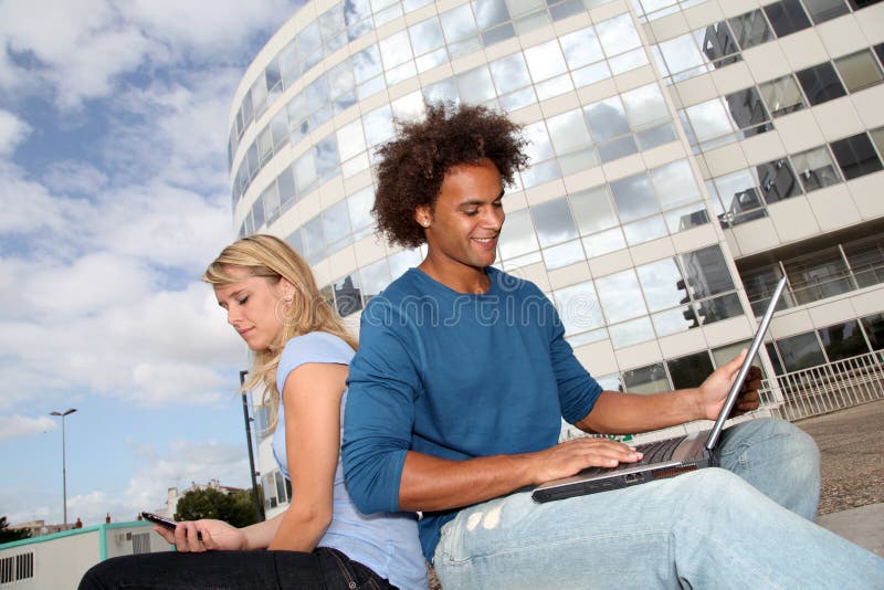 Students and technology stock photo. Image of people - 15920652