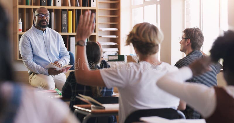 Students, Test and Exam with Question, Study and Support for Education ...