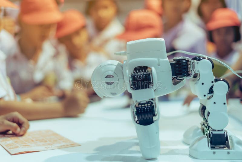 Students are Testing Robot Control Stock Image - Image of build ...