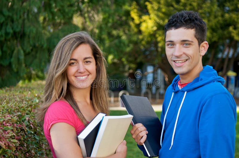 Students with Text books stock photo. Image of girl, body - 10445702