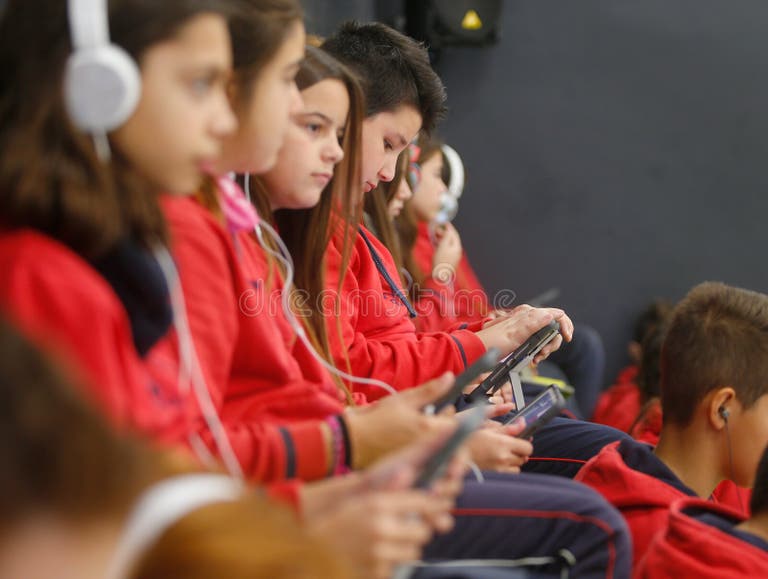 Students in Classroom Using Technology Editorial Stock Photo - Image of ...