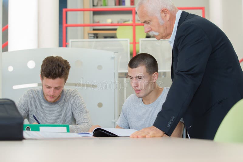 Students and Their Professor Stock Photo - Image of session, classmate ...