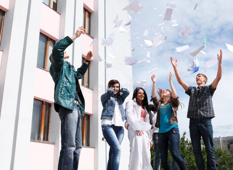 Students To Complete Academic Year Stock Photo - Image of student ...