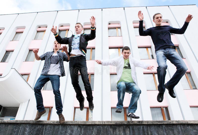 Students To Complete Academic Year Stock Photo - Image of hands ...
