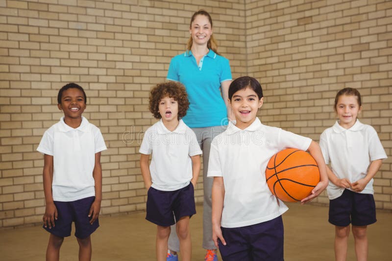 Students Together about To Play Basketball Stock Photo - Image of ...