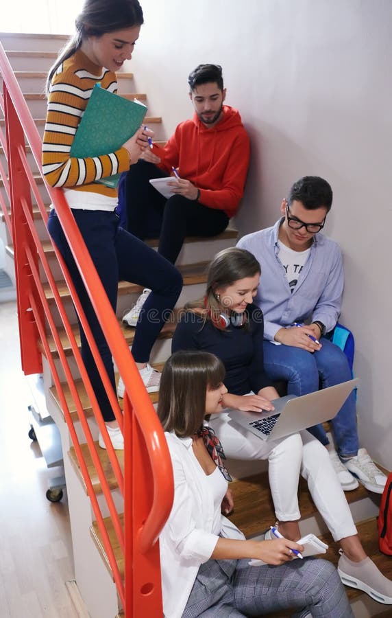 Students Use Modern Technology in School To Create Projects Stock Photo ...