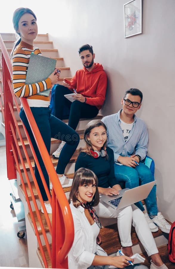 Students Use Modern Technology in School To Create Projects Stock Photo ...