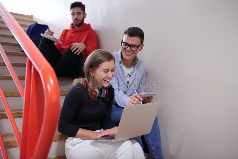 Students Use Modern Technology in School To Create Projects Stock Photo ...