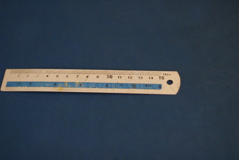 Ruler Used by Students To Study Stock Photo - Image of document ...