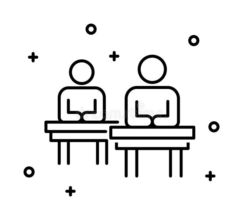 Students Vector Icon on Transparent Background. Outline Students Vector ...