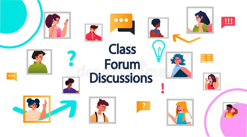 Classroom Discussions Stock Illustrations – 517 Classroom Discussions ...