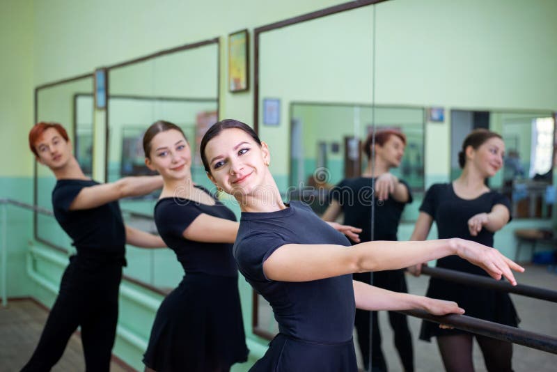 Students on the Way To Become Professional Dancers Stock Photo - Image ...