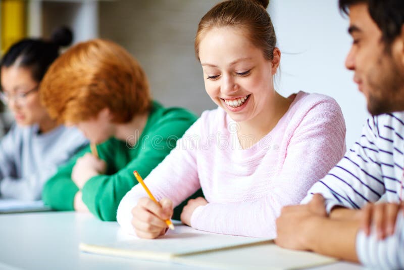 Students at work stock photo. Image of studying, group - 76283666