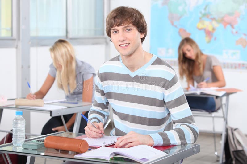 Students Working in Classroom Stock Photo - Image of discovery ...