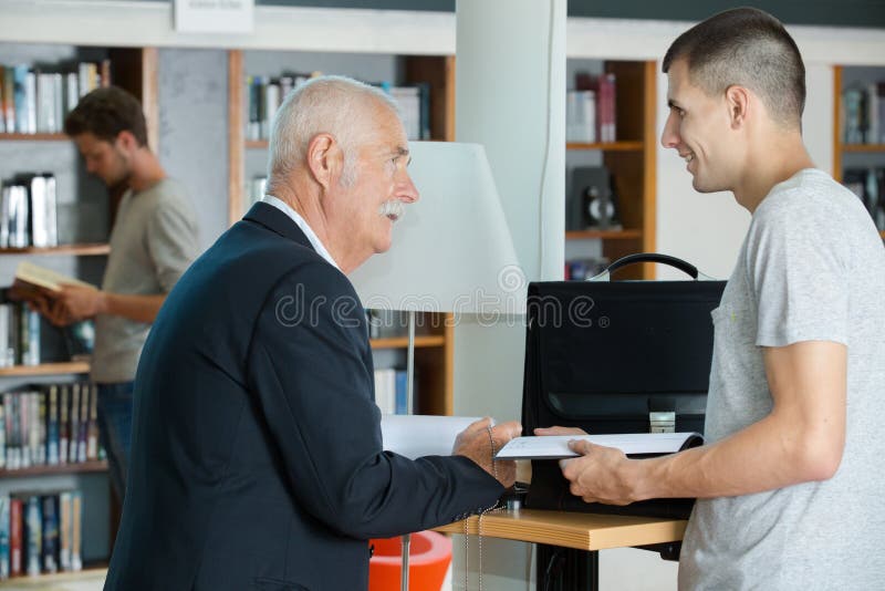 Students Working on Computers in Library Stock Photo - Image of higher ...