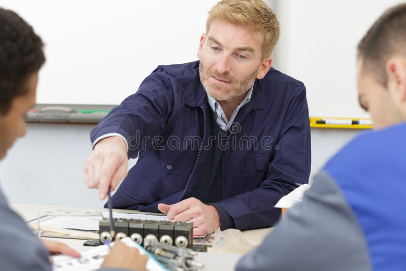 Students Working on Electronic Project Stock Image - Image of robotic ...
