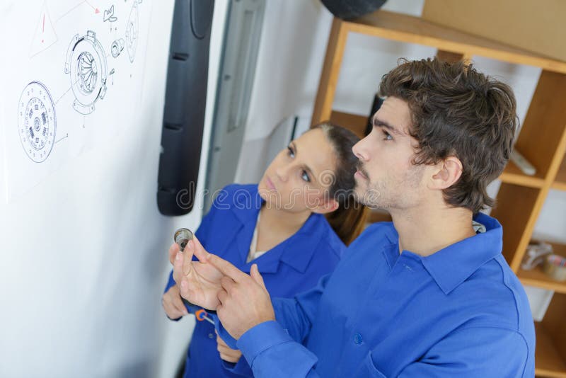 Students Working on Engineering Class Project Stock Image - Image of ...