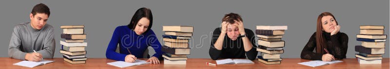 Students working on task stock image. Image of exam, person - 55176927