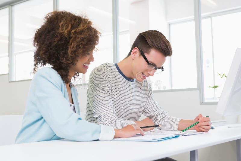Students Working Together in Class Stock Photo - Image of college ...