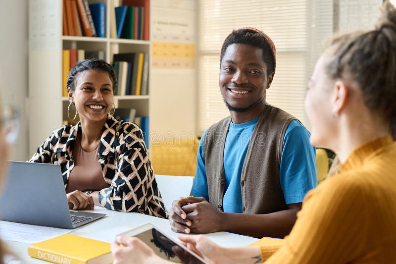 Students Working Together during Class in School or College Stock Image ...