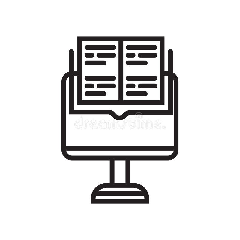 Studies Icon Vector Sign and Symbol Isolated on White Background ...