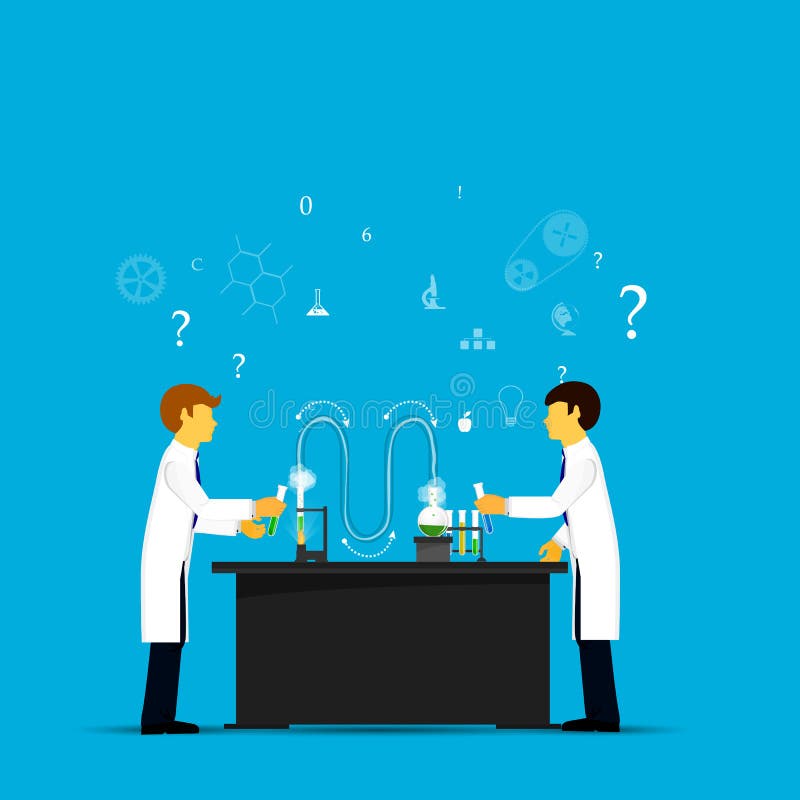 Studies in Laboratory Infographics. Stock Illustration - Illustration ...