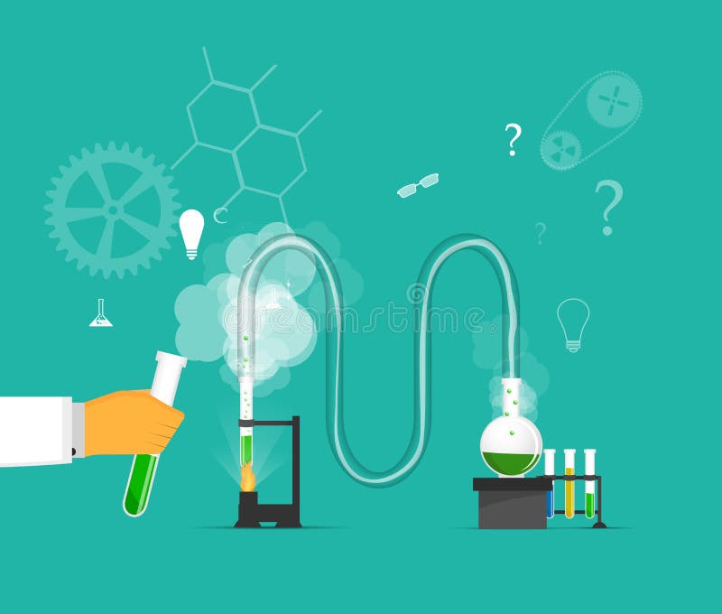 Studies in Laboratory Infographics. Stock Illustration - Illustration ...