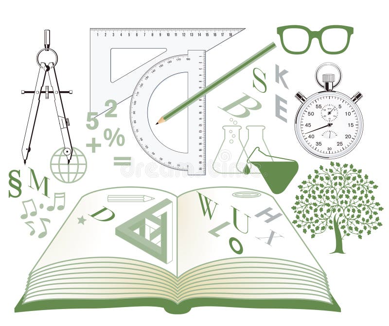 Studies symbols stock vector. Illustration of university - 26340771