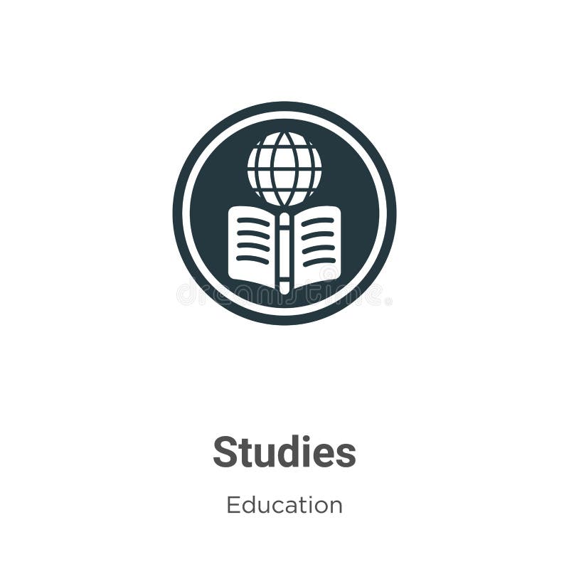 Studies Vector Icon on White Background. Flat Vector Studies Icon ...