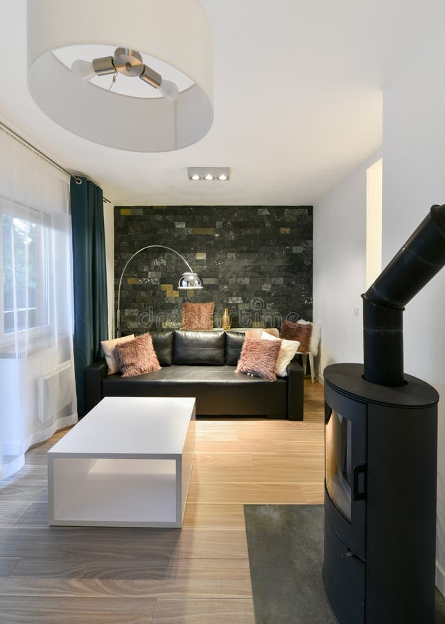 Studio Apartment Living Area Stock Photo - Image of architecture, house ...