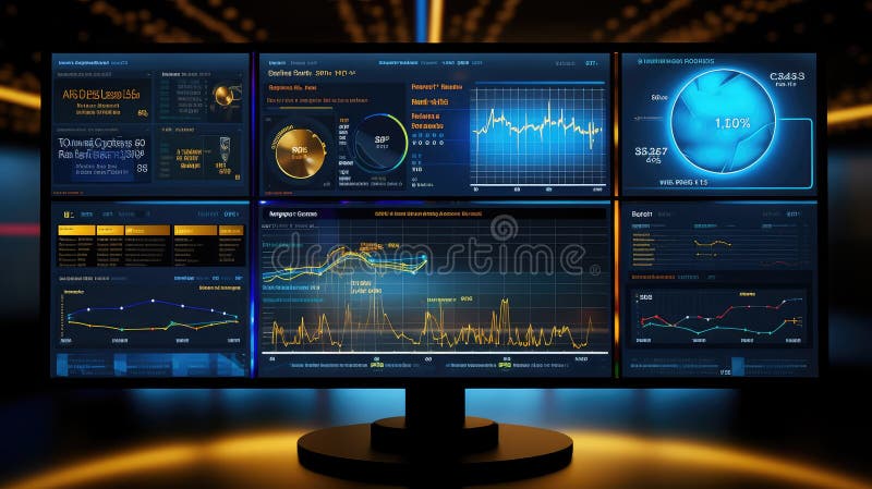 Studio azure data stock illustration. Illustration of monitoring ...